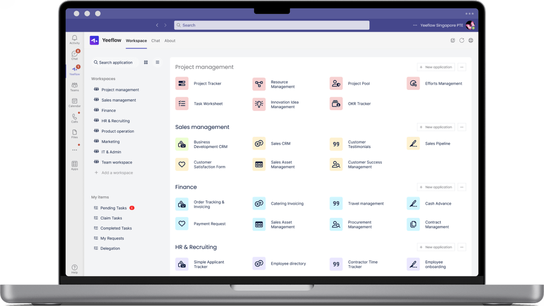 Microsoft 365 No-code application development platform | Yeeflow